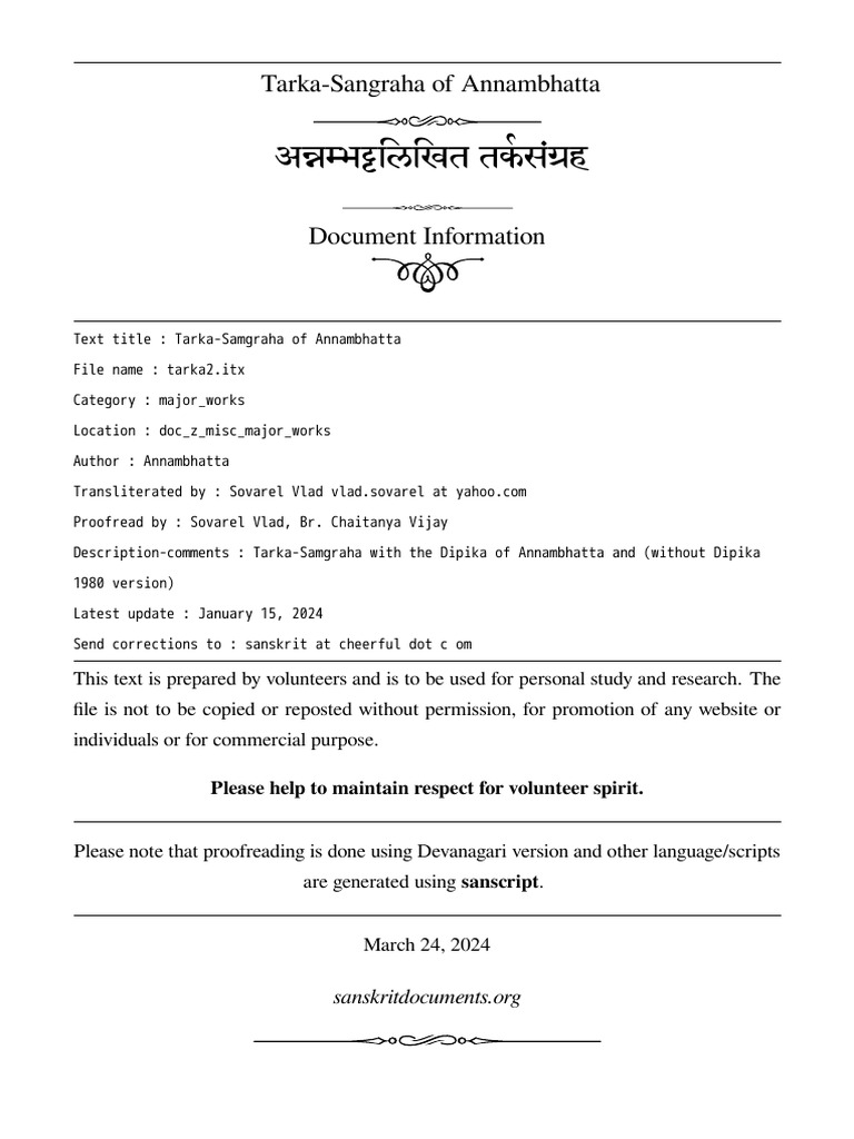 Tarka 2 | PDF