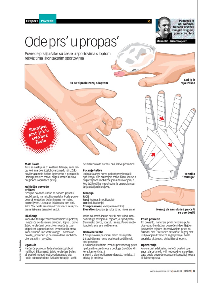 MAXIM+ +Povreda+Prstiju | PDF