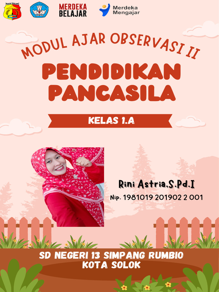 Modul Ajar Pendidikan Pancasila Kelas 1 - Mengenal Simbol Pancasila | PDF