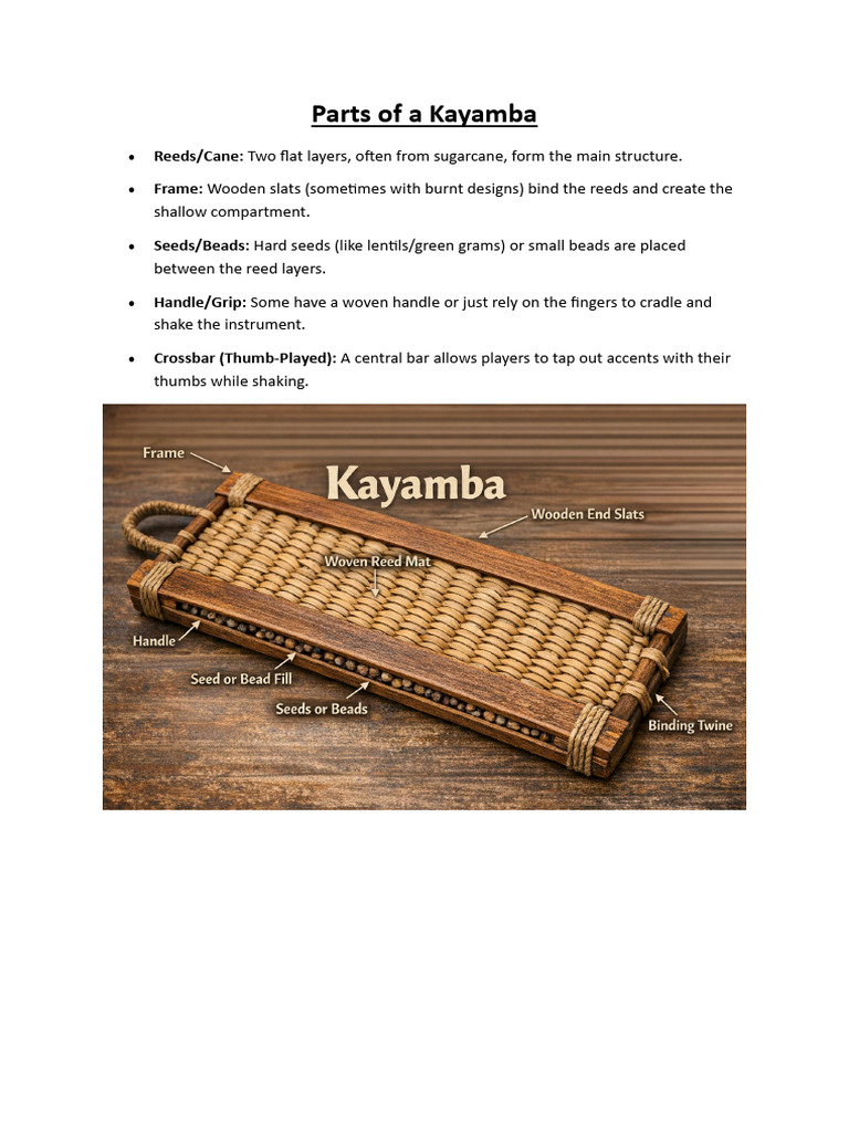 Components of a Kayamba Instrument | PDF