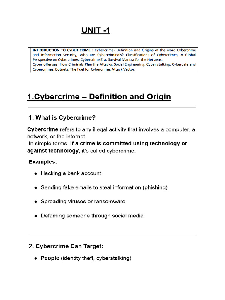 Understanding Cybercrime: Types and Impact | PDF | Cybercrime | Phishing