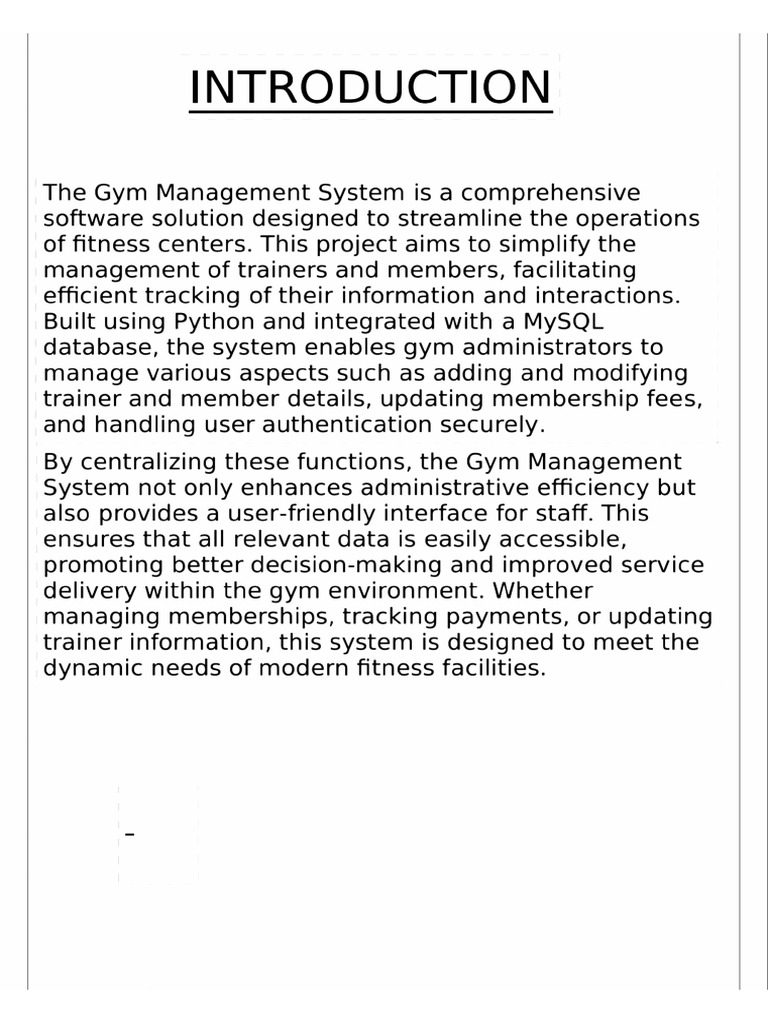 Gym Management | PDF
