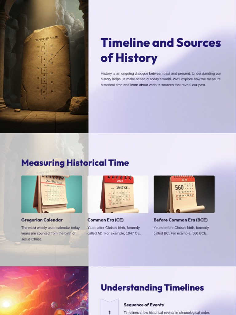 Understanding Historical Timelines and Sources | PDF | Common Era | Human