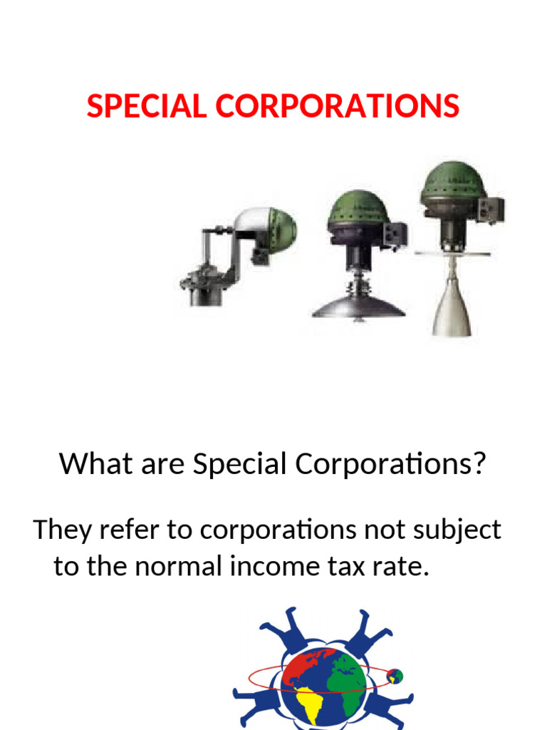 Overview of Special Corporations Taxation | PDF | Taxes | Corporate Tax ...