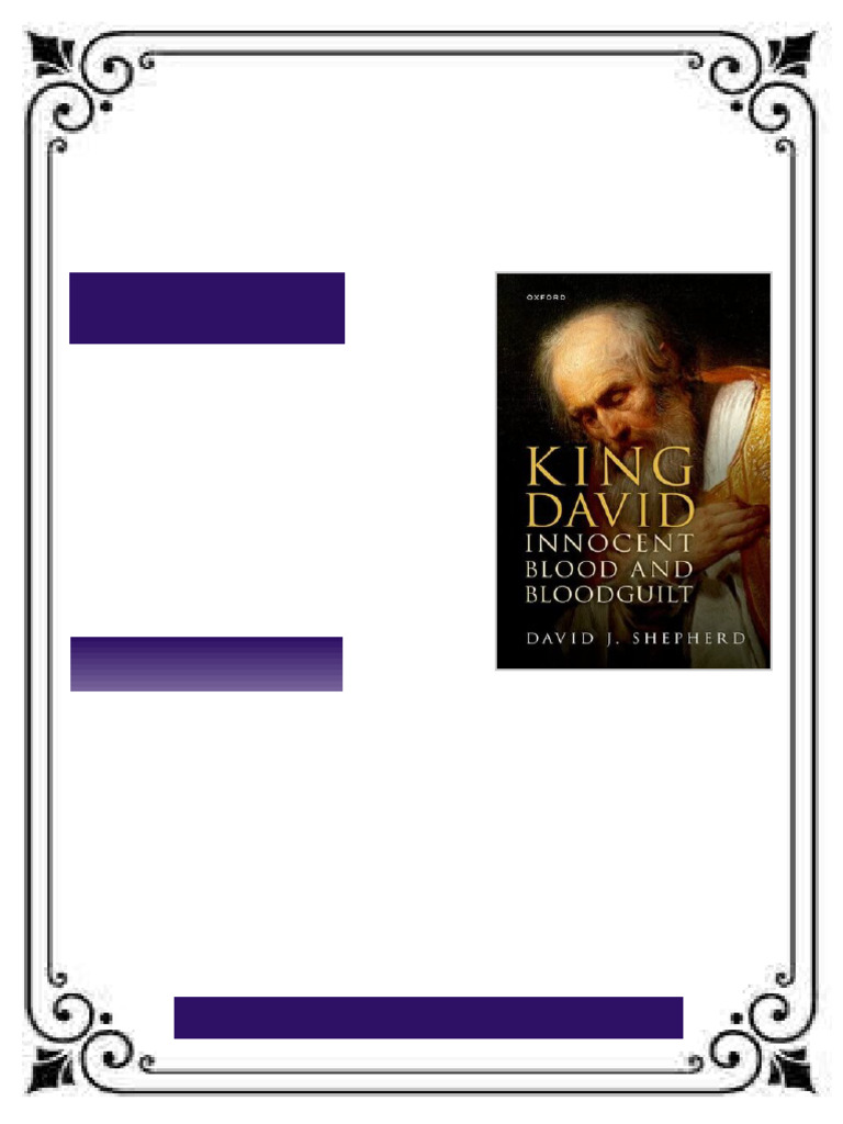 King David, Innocent Blood, and Bloodguilt David J. Shepherd Complete ...