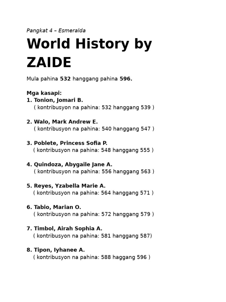 ZAIDE Pangkat 4 Esmeralda | PDF