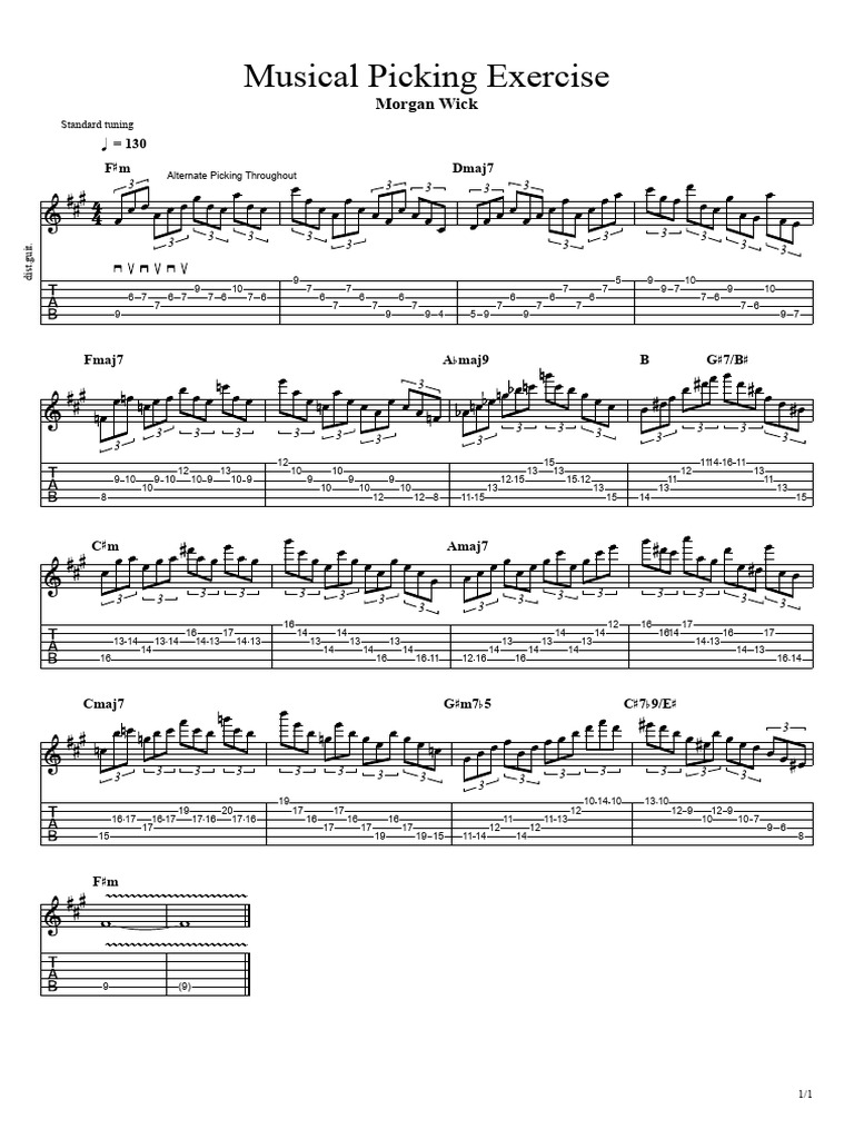 Musical Picking Exercise | PDF
