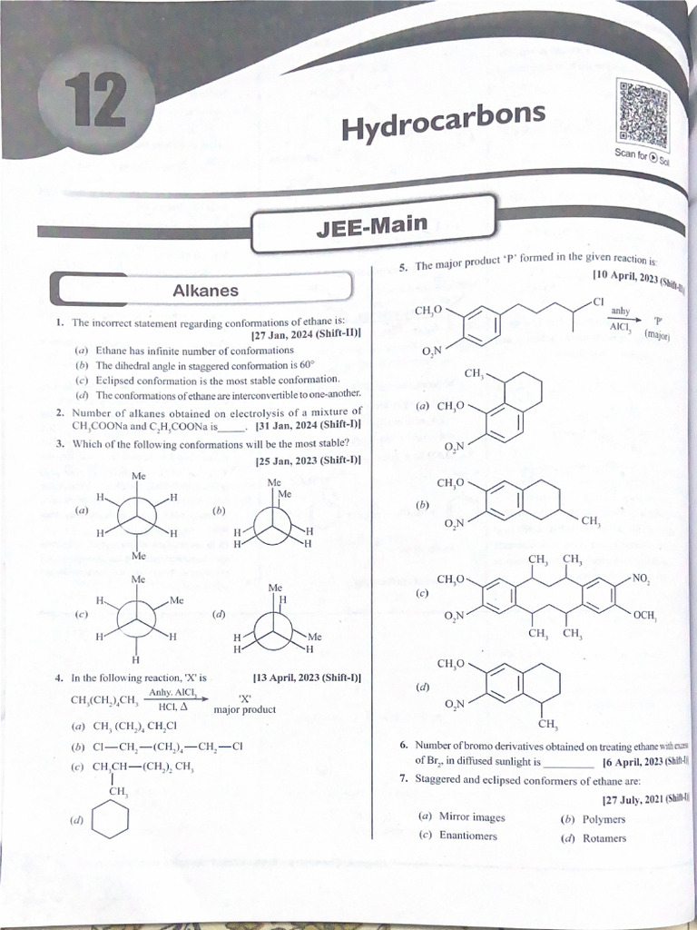 Hydrocarbon Jee Main | PDF