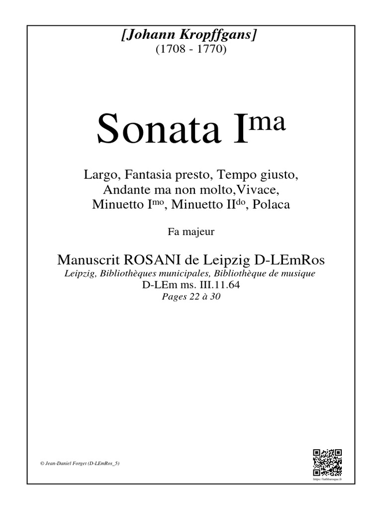 D-LEmRos 5 Kropff Sonata Ima Tab | PDF