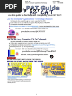 Grade 12 CAT PAT Guide by Mr Long | PDF | Spreadsheet | Websites