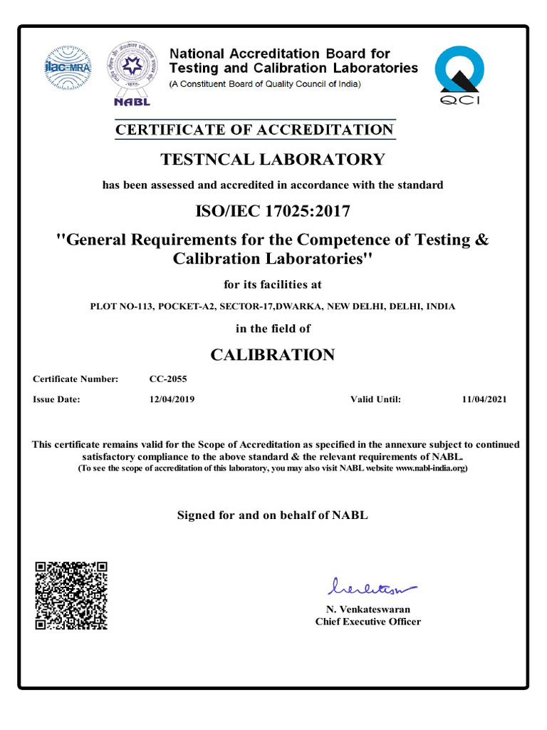 Certificate CC 2055.PDF | PDF