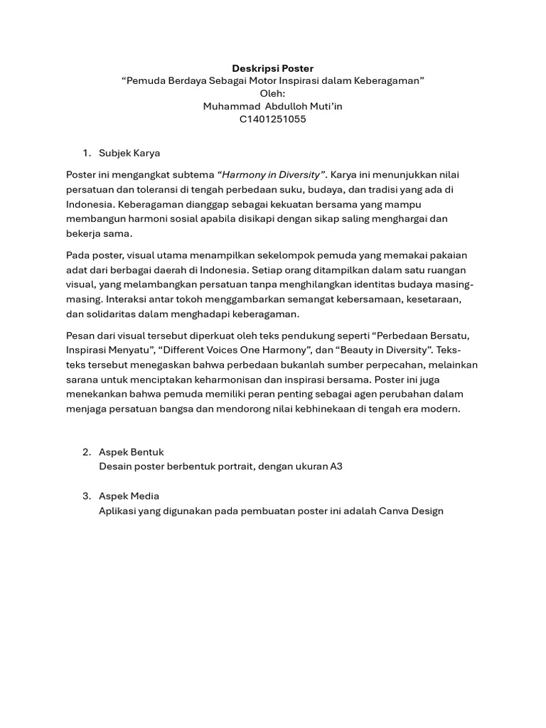 Deskripsi Poster | PDF