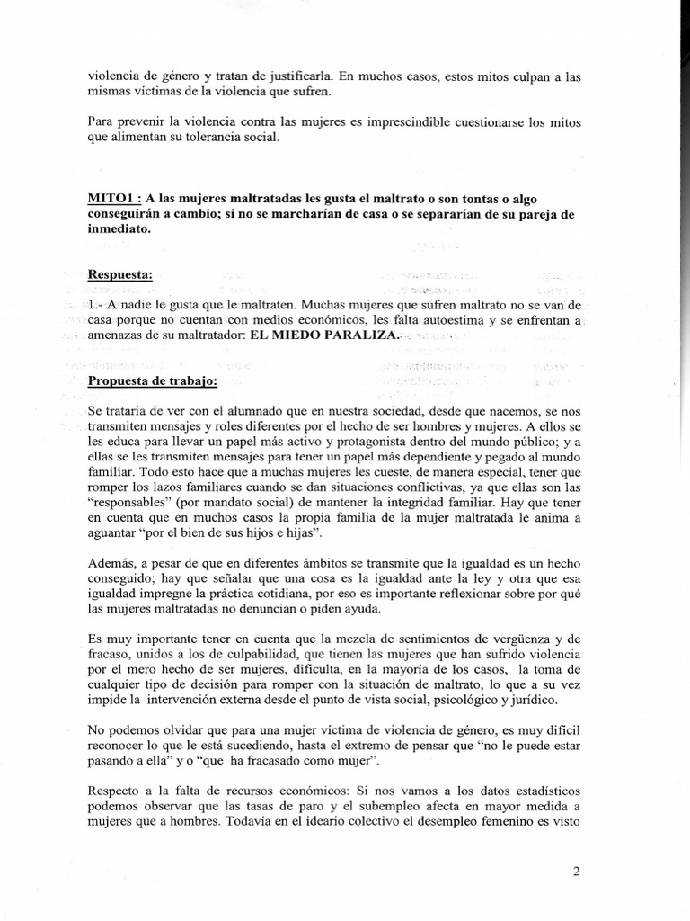 mito_1 | PDF | Mujer | Violencia