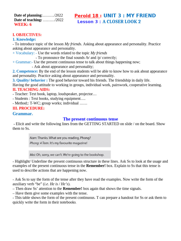 E6-U3-A Closer Look 2 | PDF | Learning | Grammar