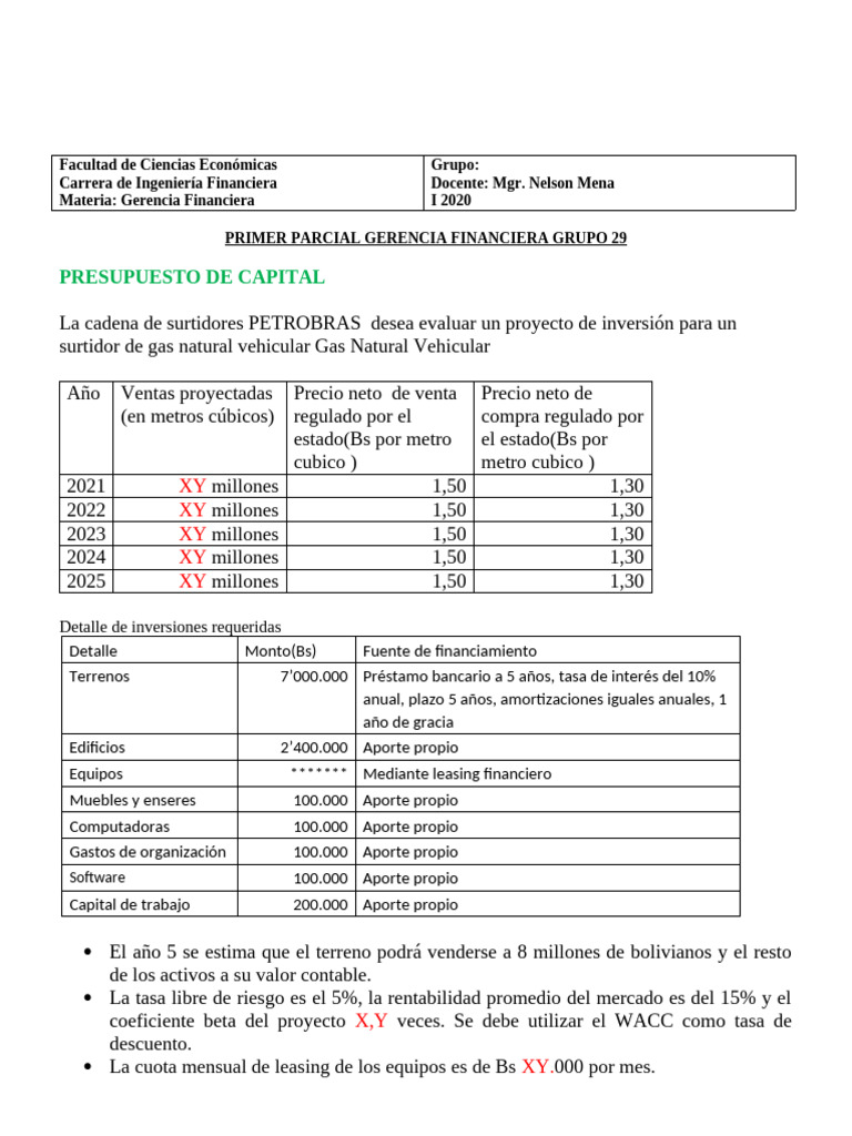 Segundo Parcial Gerfin Gr 29 | PDF | Economias