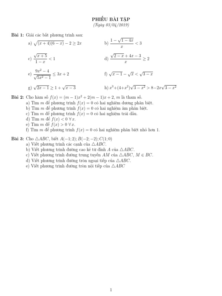 BTVN_03-4-2019 | PDF
