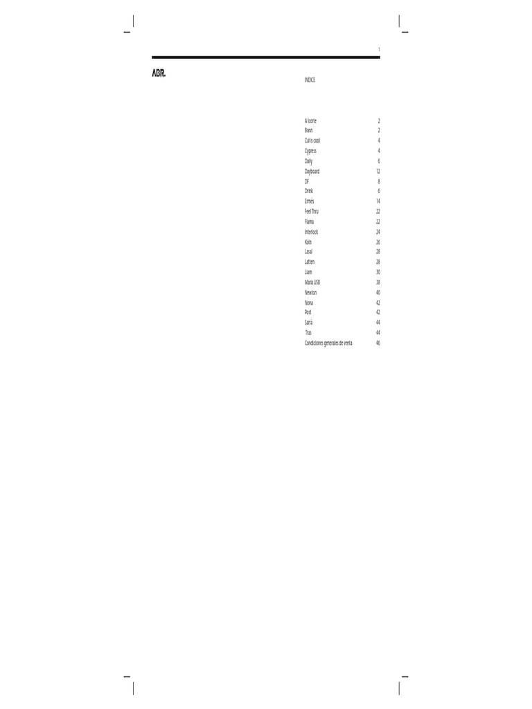 TarifaABR2009_alph Order | PDF | Sector secundario de la economía | Rieles