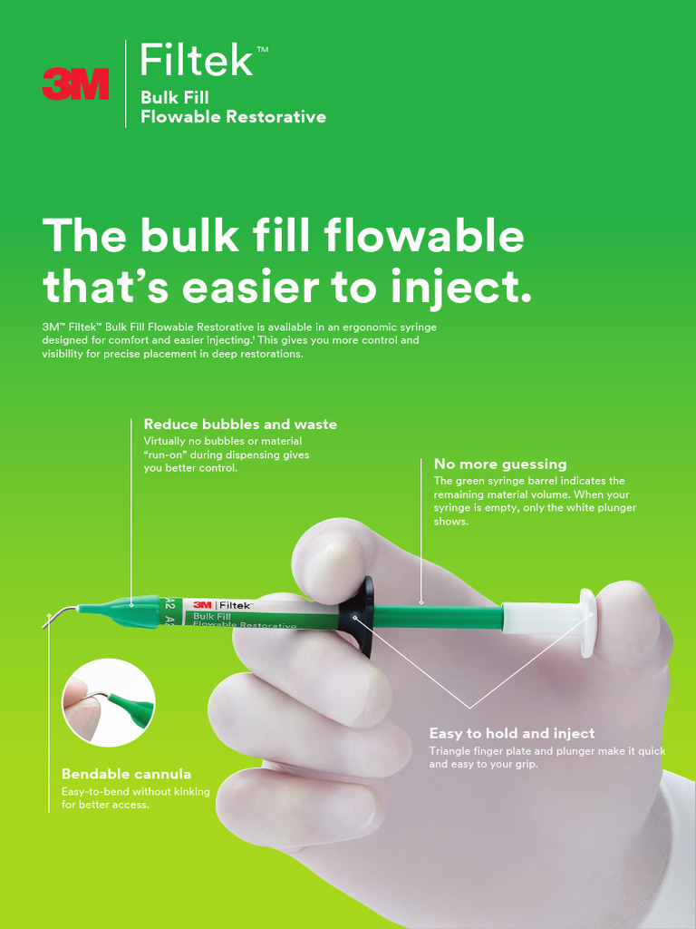3M Filtek Bulk-Fill Flowable SS 70201372326 UK IE | PDF | Dentistry ...