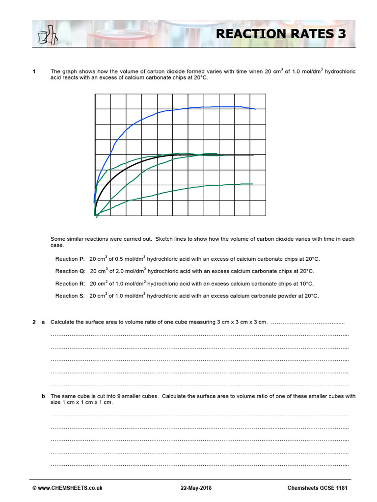 GCSE Reaction Rates and Experiments | PDF | Acid | Volume