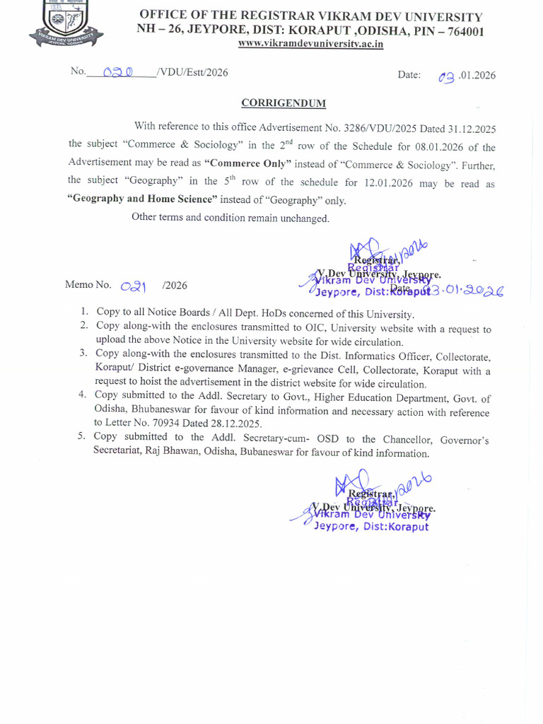 Corrigendum Document | PDF