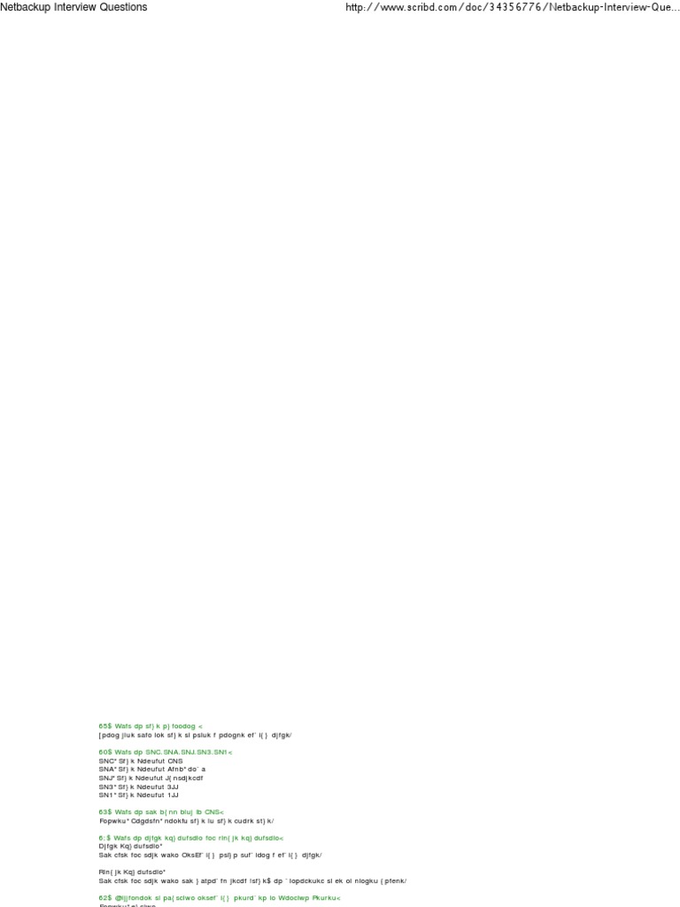 Netbackup Interview Questions | PDF | Backup | Server (Computing)