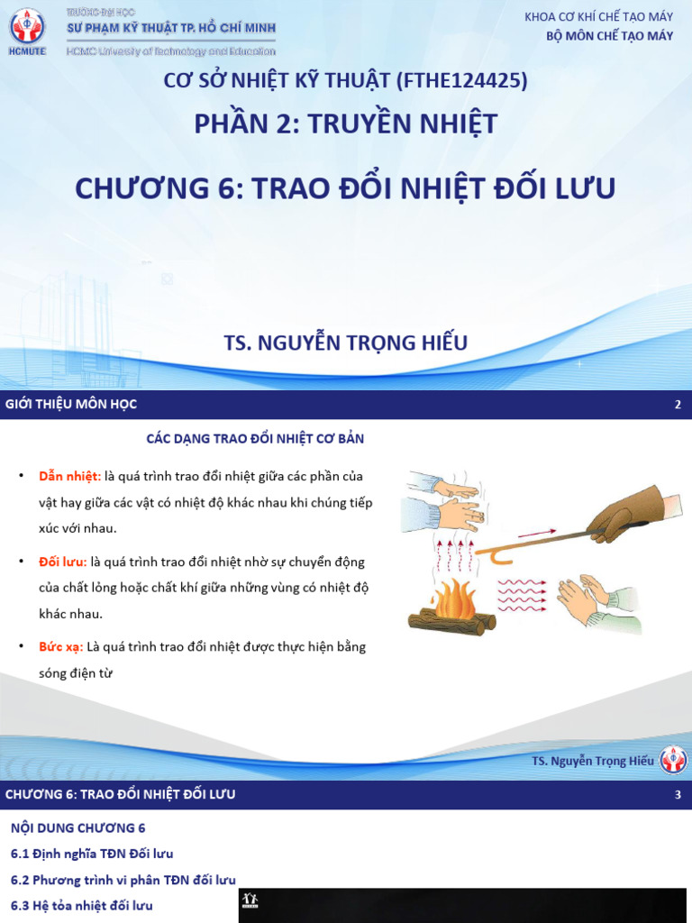 06 DTTX_CS_Nhiet_KT_chương 6- Trao Đổi Nhiệt Đối Lưu | PDF