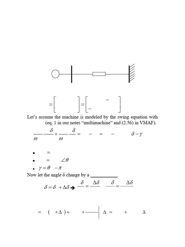 Swing Equation Linearization Techniques | PDF | Mathematical Objects