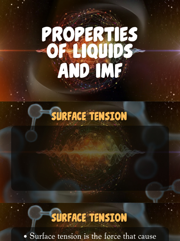 Properties of Liquids and Water | PDF | Water | Liquids