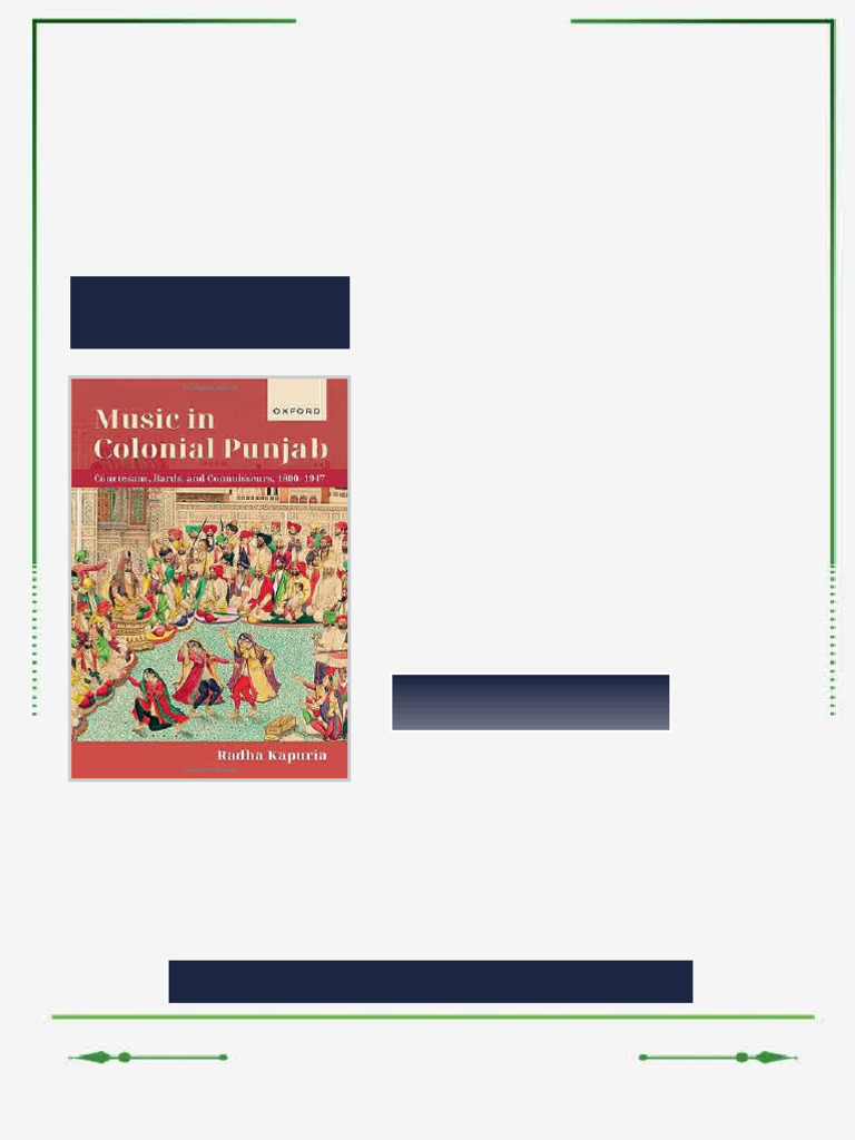 Music in Colonial Punjab: Courtesans, Bards, and Connoisseurs, 1800 ...