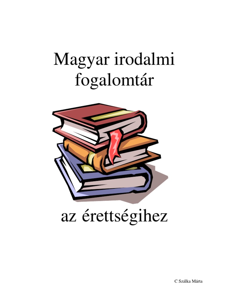 Magyar Irodalmi Fogalomtár | PDF