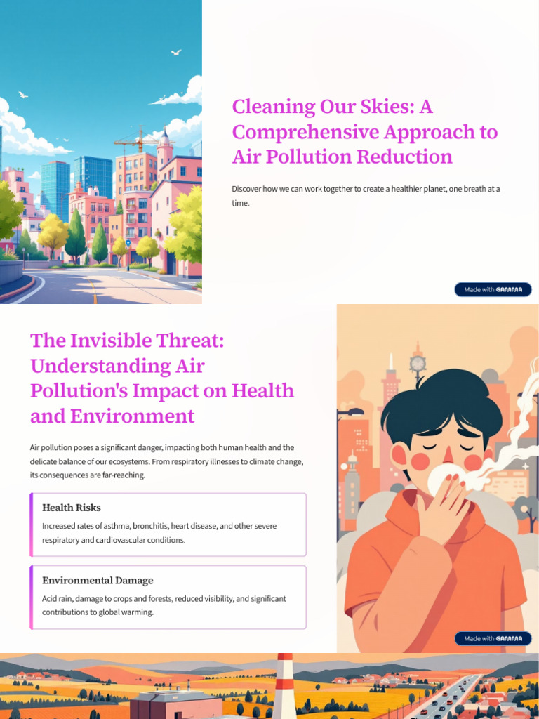 Cleaning Our Skies A Comprehensive Approach To Air Pollution Reduction ...