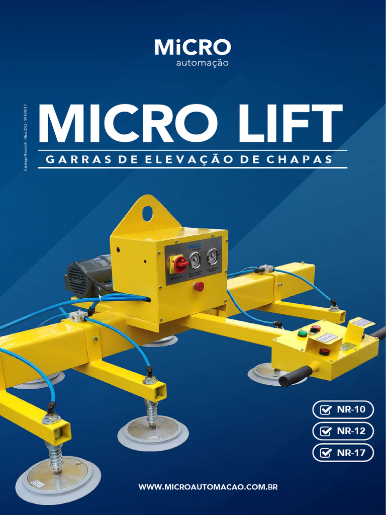 Garras de Elevação Micro Lift 2023 | PDF | Bomba | Automação
