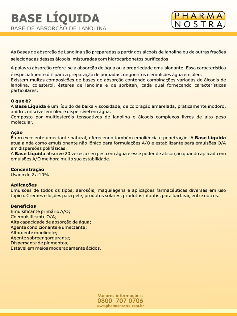 Base_líquida | PDF | Emulsão | Substancias químicas