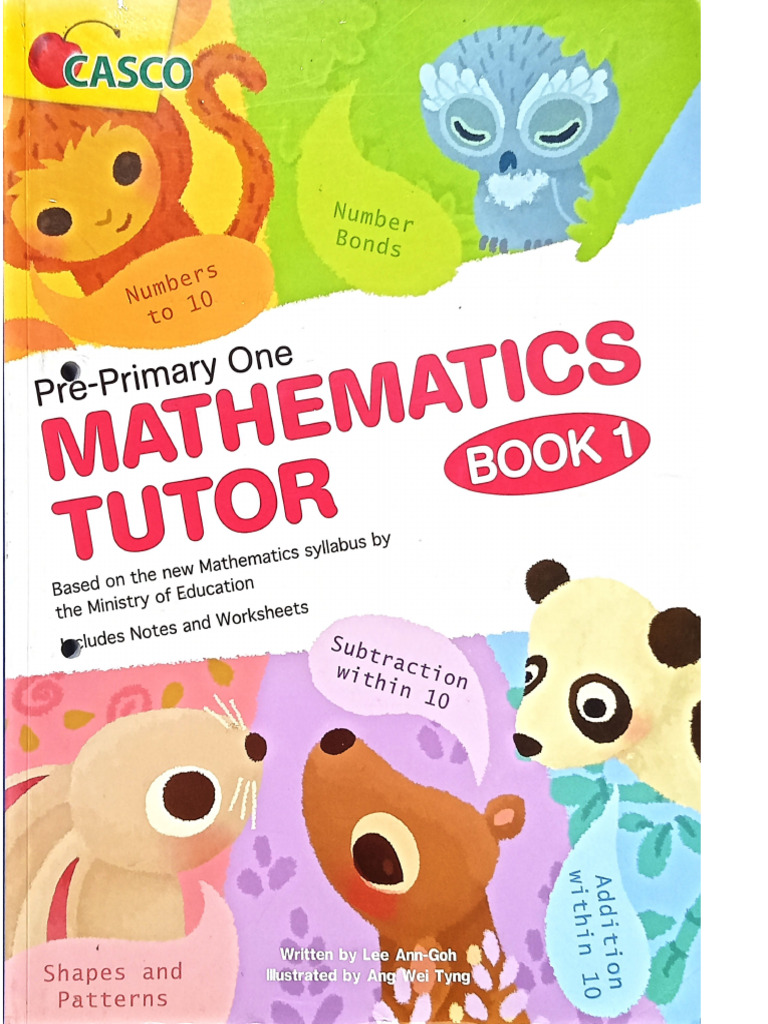 CASCO Pre-Primary One Mathematics Tutor Book-1 | PDF
