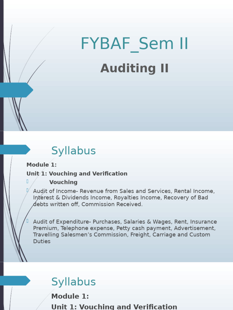 Vouching and Verification | PDF | Cheque | Loans