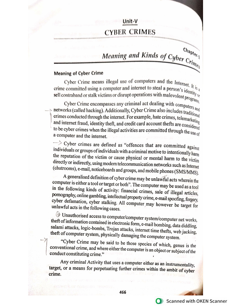 Cyber Crimes | PDF