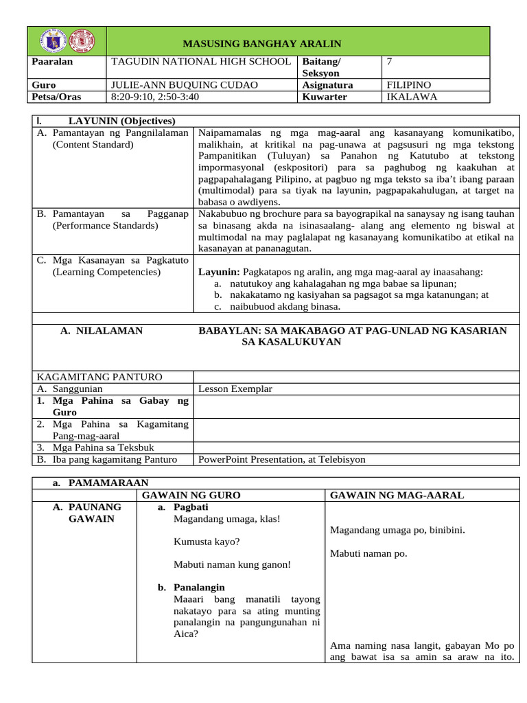 DLP 9- Babaylan | PDF