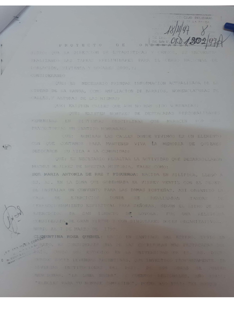 Ord. Mun. N° 114-97 - B° Ampliación Tabla Redonda | PDF