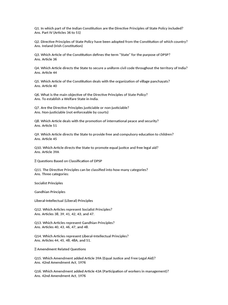 DPSP Questions | PDF | Justice | Crime & Violence