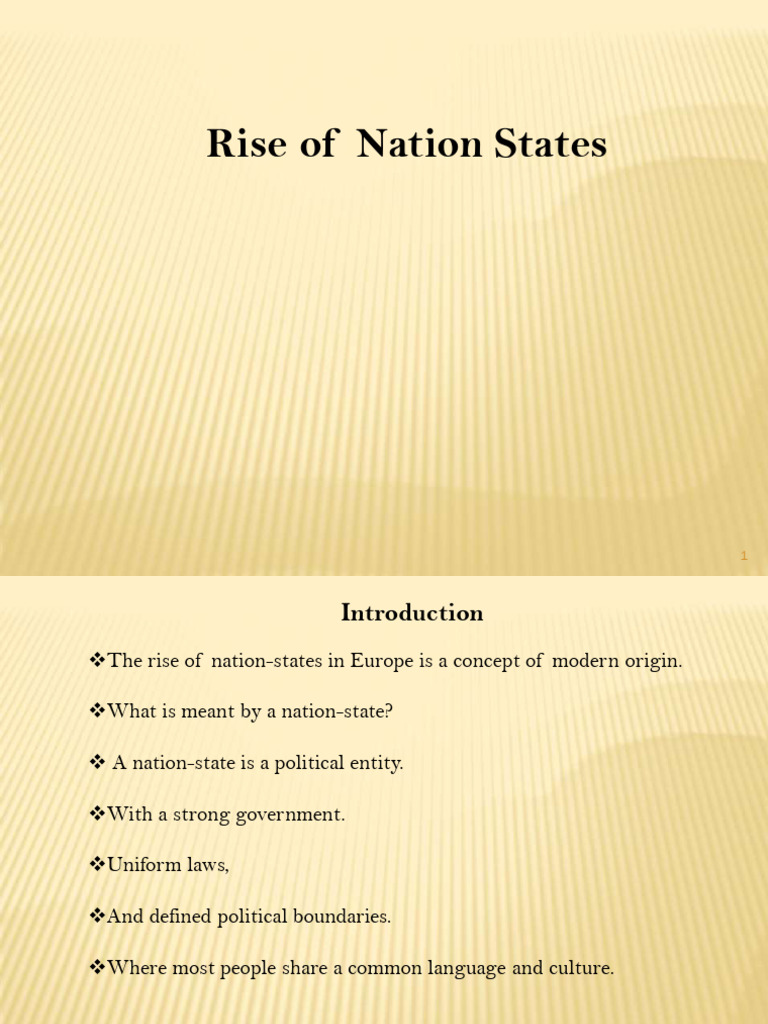 1-Rise of the Nation State (1) | PDF | Monarch | Wars Of The Roses