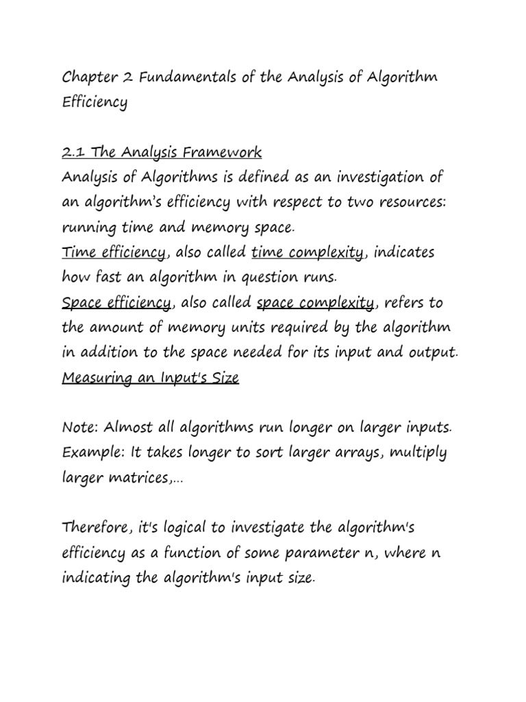 Analyzing Algorithm Efficiency Basics | PDF | Theoretical Computer ...