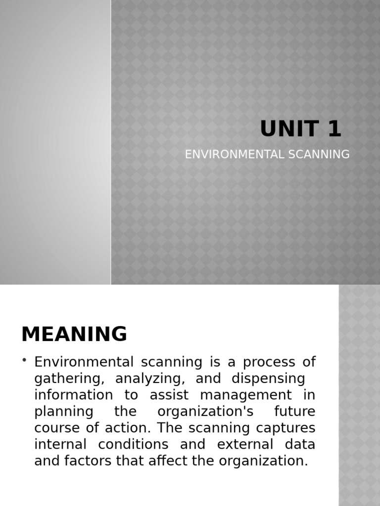Understanding Environmental Scanning | PDF | Swot Analysis | Business