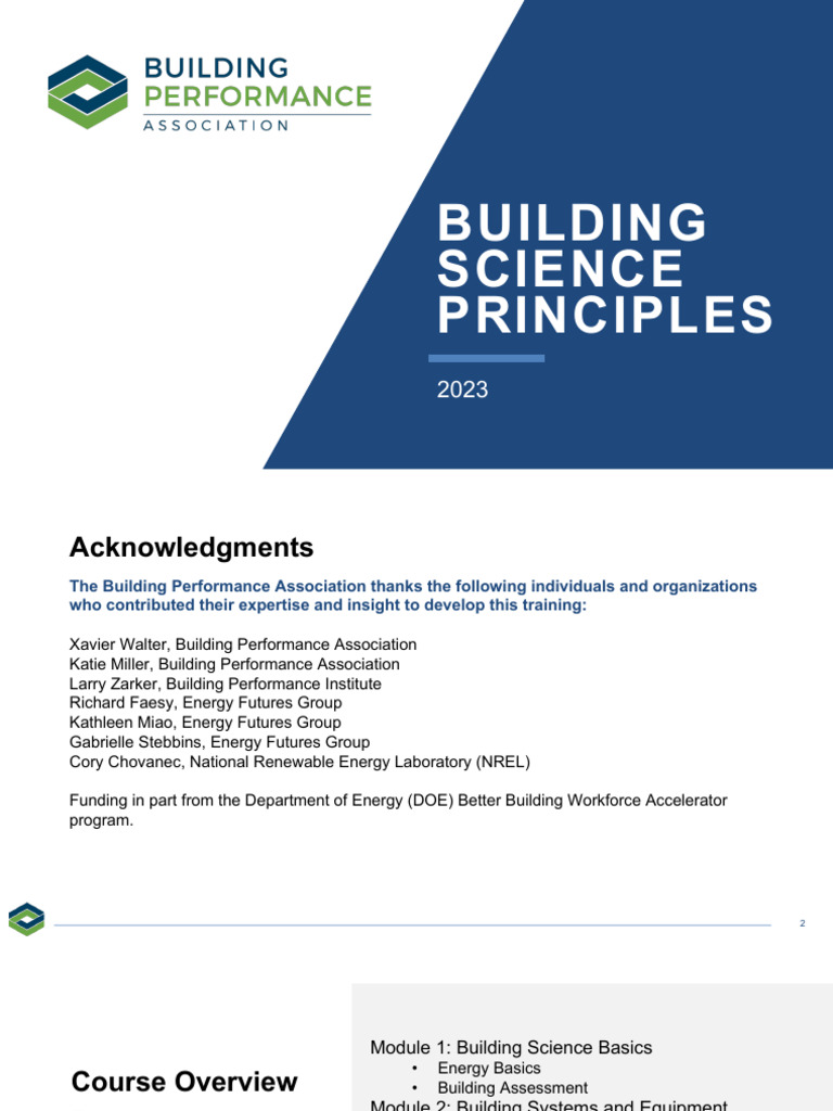 Building Science Principles Training Guide | PDF | Building Insulation ...