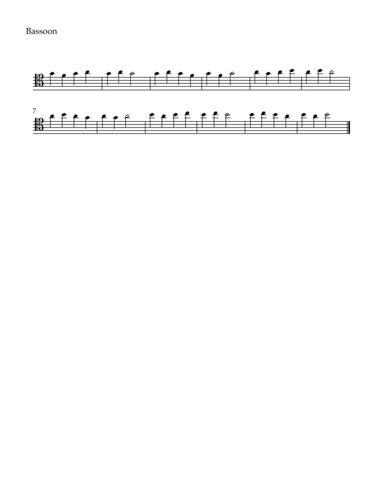 Exercício - Bassoon | PDF