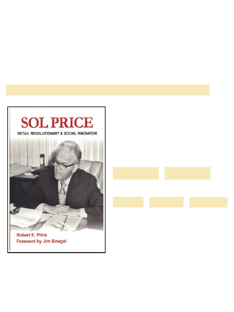 (Ebook) Sol Price Retail Revolutionary & Social Innovator by Robert E ...