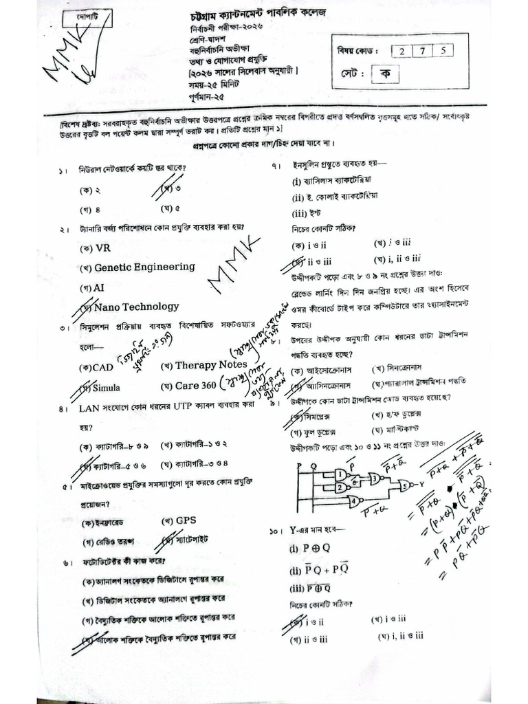 ICT_MCQ_MMK(09-01-2025) | PDF