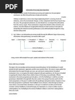 Welford's Information Processing Model | PDF