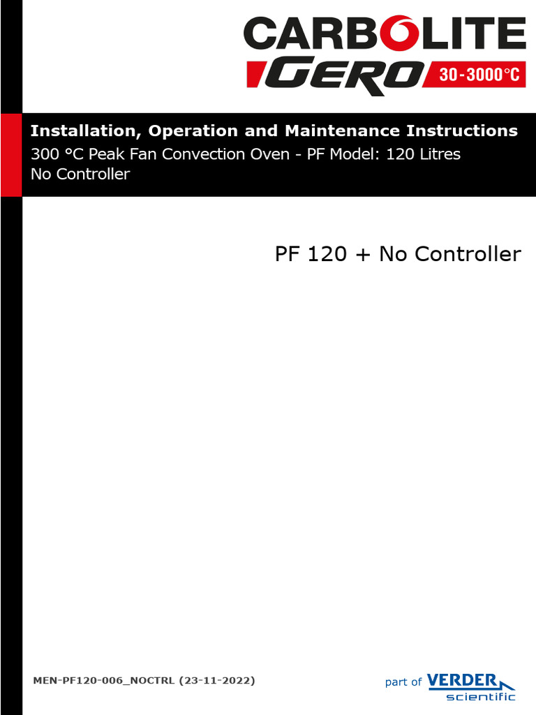 CARBOLITE PF120 | PDF | Fuse (Electrical) | Thermocouple