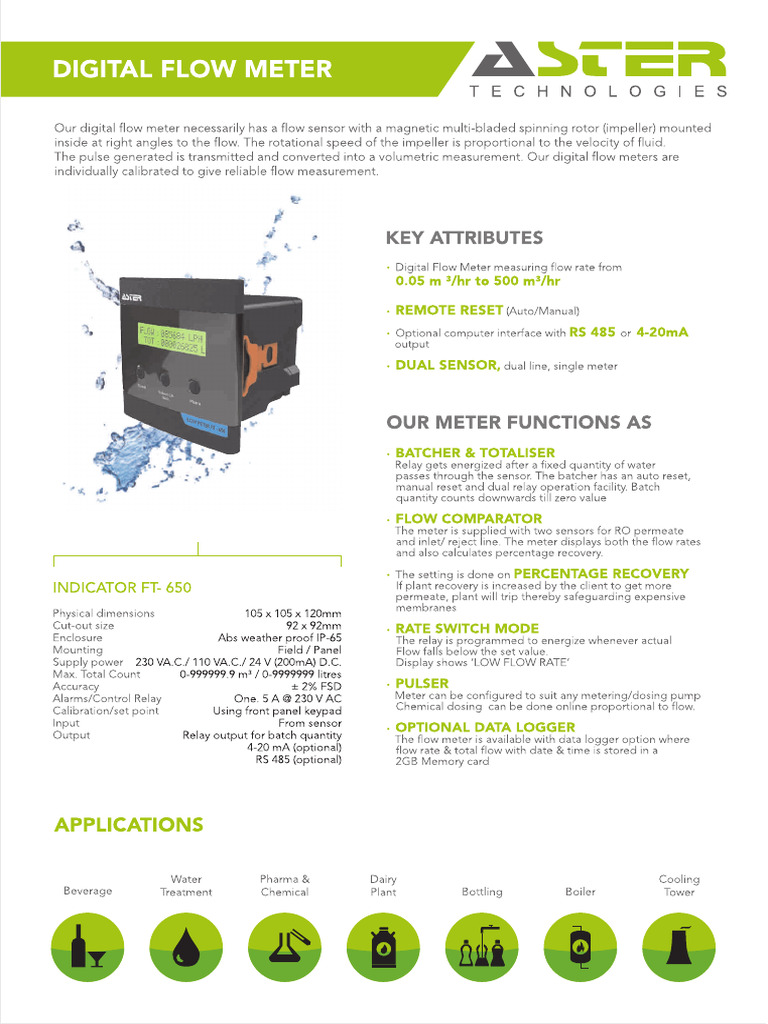 Digital Flow Meter | PDF