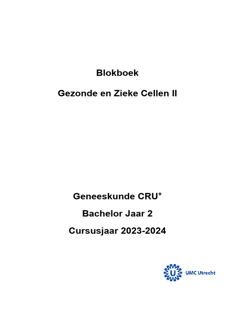 Blokboek GZC II 2023-2024 | PDF